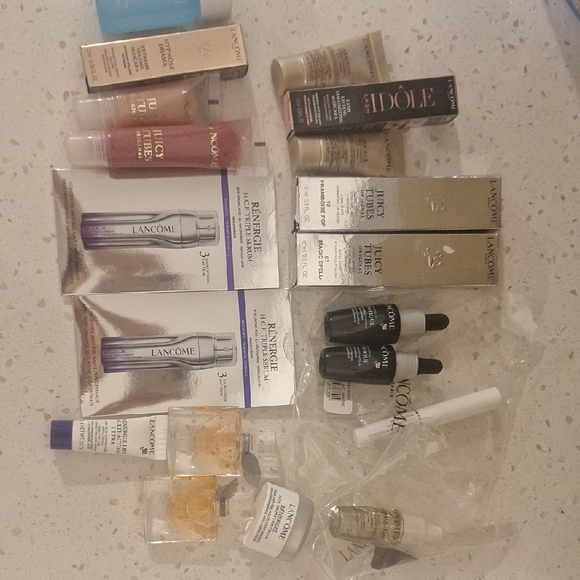 Lancome | Makeup | Assorted Makeup Set Black Gold Cream | Poshmark